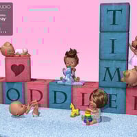 Toddler Time: Poses for the 3D Universe Toon Generation 2 Baby | Daz 3D