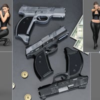 Z Ultimate Handgun Prop And Pose Mega Set For Genesis 8 And 81 Daz 3d